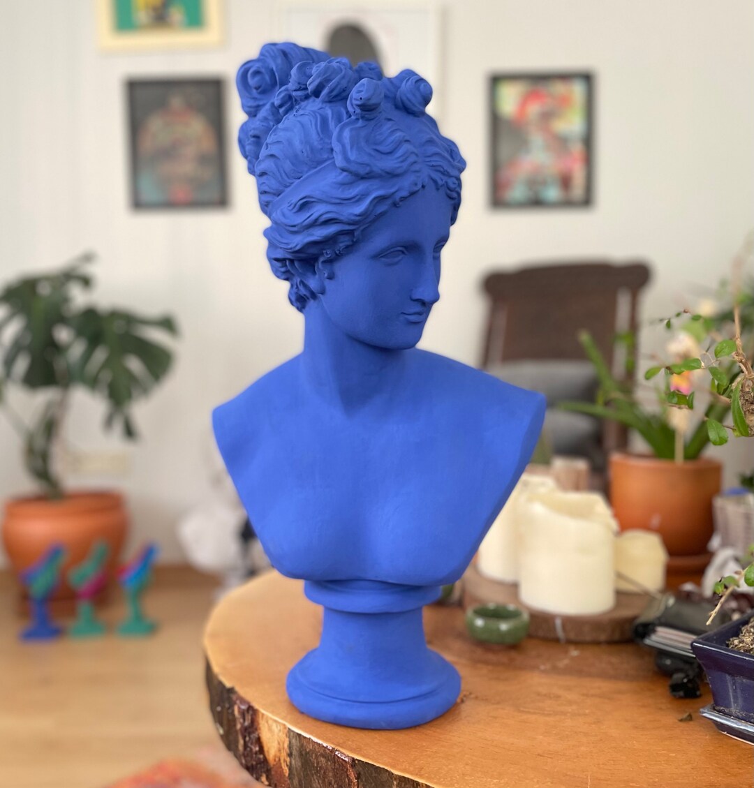 Large Helen Sculpture Statue ,22 Inches Statue,night Blue Bust, Helen ...