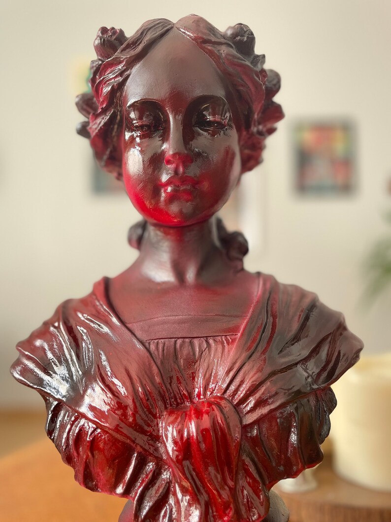 Large Lady Statue Love hurts Statue Crying lady Sculpture | Etsy