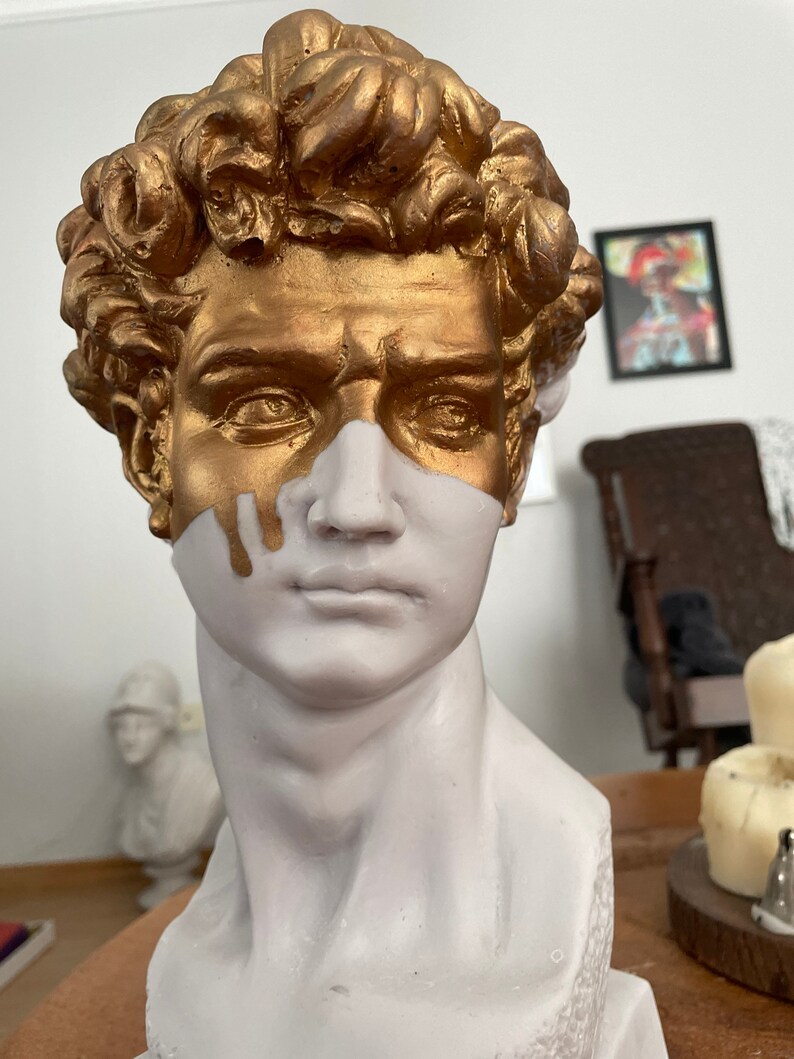 Large David Sculpture Statue 13 Inches David Bust Statue - Etsy