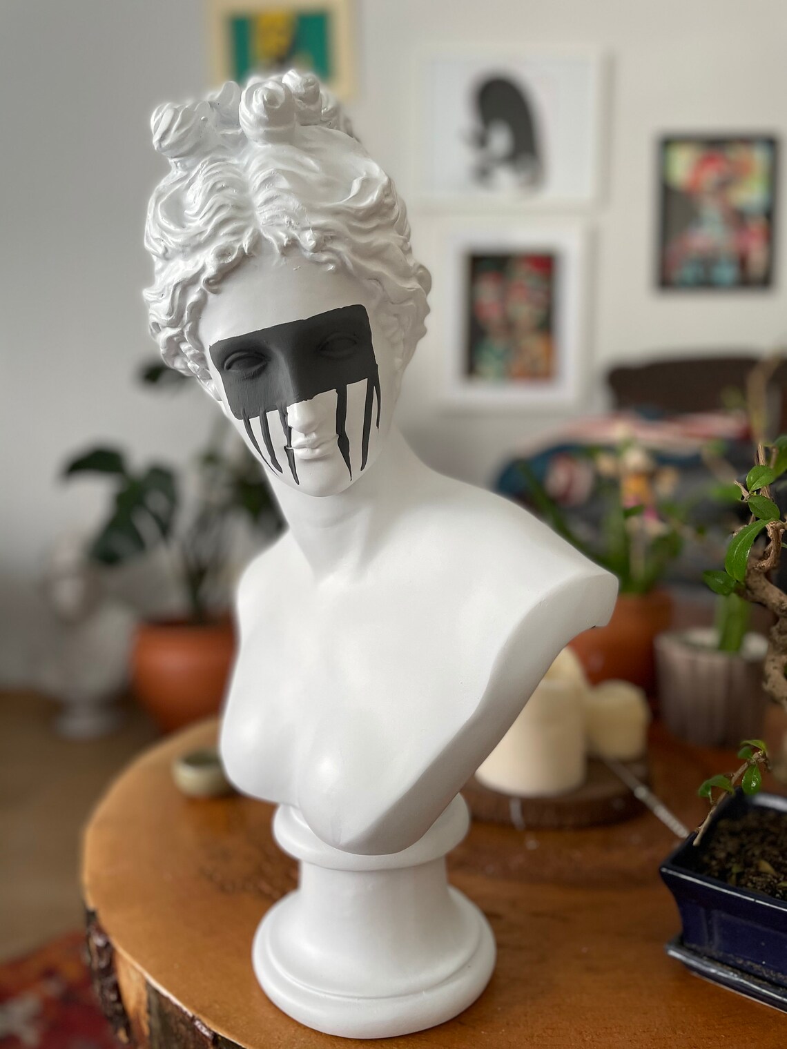 Large Helen Sculpture Statue Helen Bust StatueGrey mask | Etsy