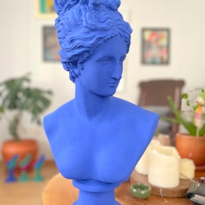 Large Helen Sculpture Statue ,22 Inches Statue,night Blue Bust, Helen ...