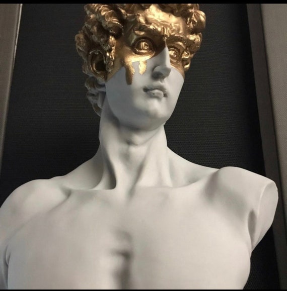 Große David Skulptur Statue David Büste Statue Büste weiße | Etsy