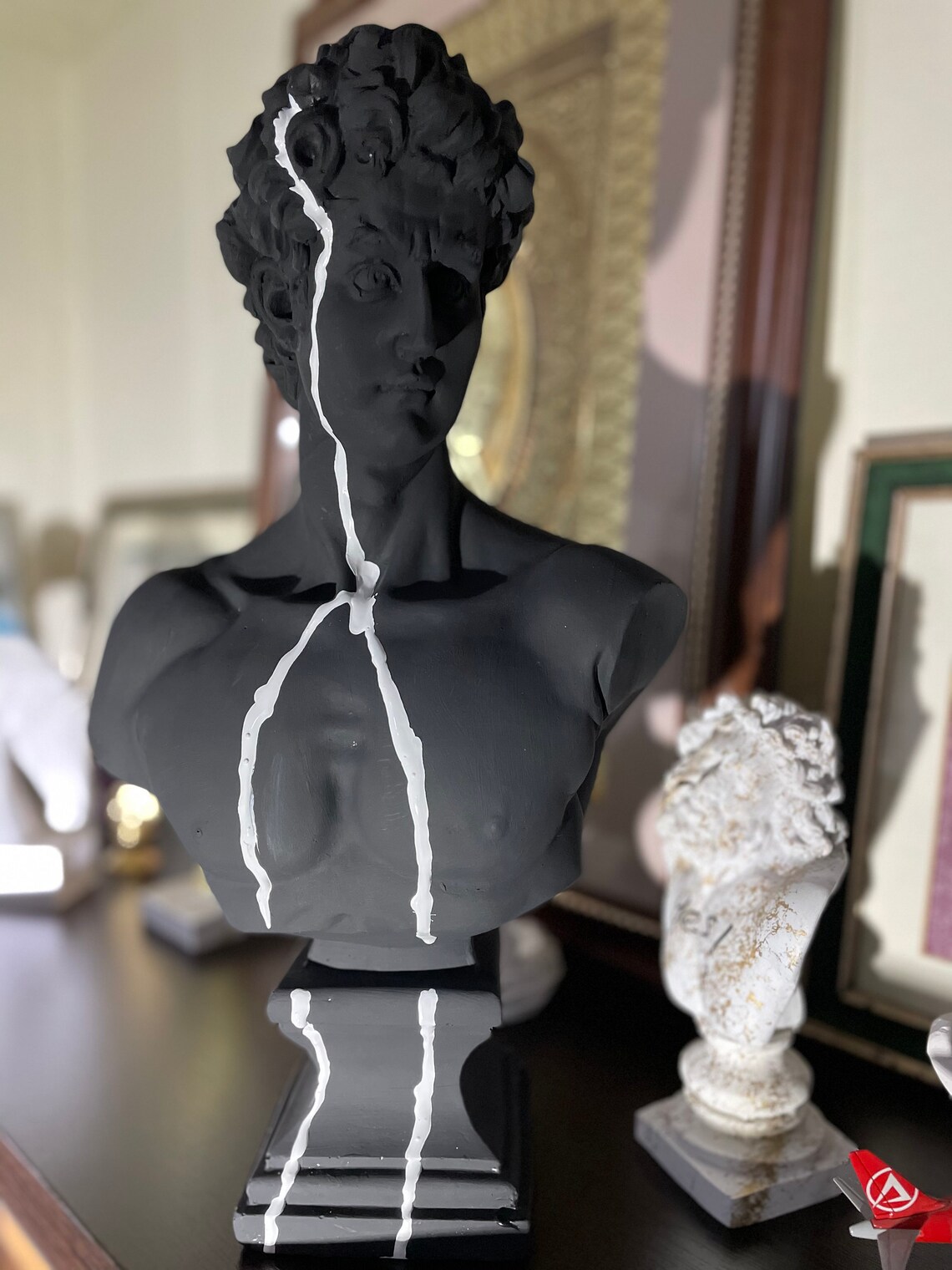 Large David Sculpture Statue17 Inches David Bust Statue | Etsy