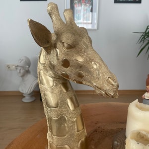 Large Giraffe Statue Sculpture,gold Giraffe Sculpture ,16 Inches ,41 Cm ...