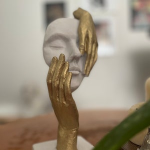 Mask Sculpture Statue,10 Inches,housewarming Gifts,creative Abstract ...