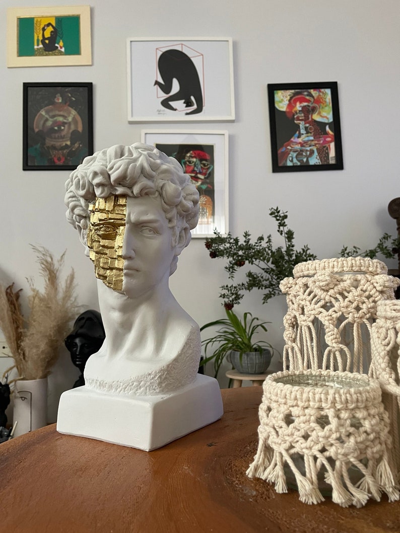 Large David Sculpture Statue13 Inches David Bust Statue - Etsy