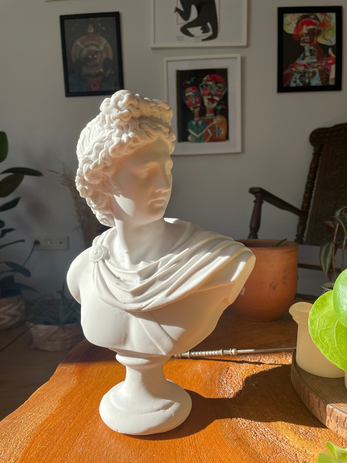 Large Apollo Sculpture Statue Apollo Bust Statue Bust 13 - Etsy