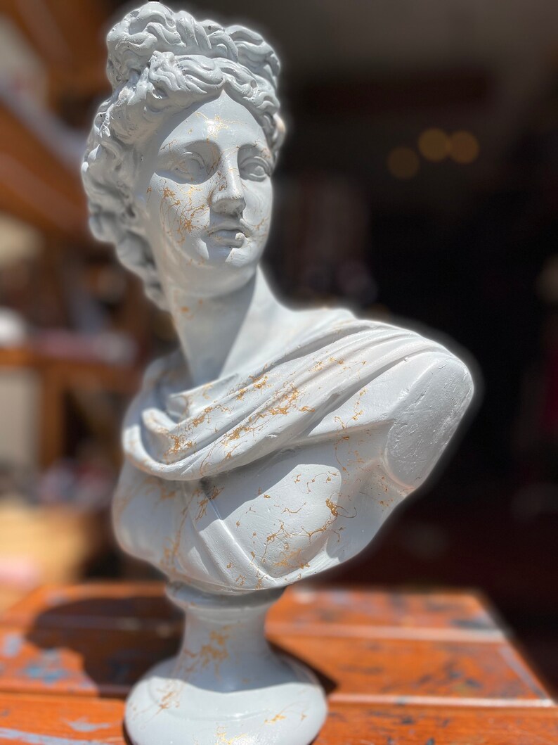 Large Apollo Sculpture Statue Apollo Bust Statue Bust Gray | Etsy