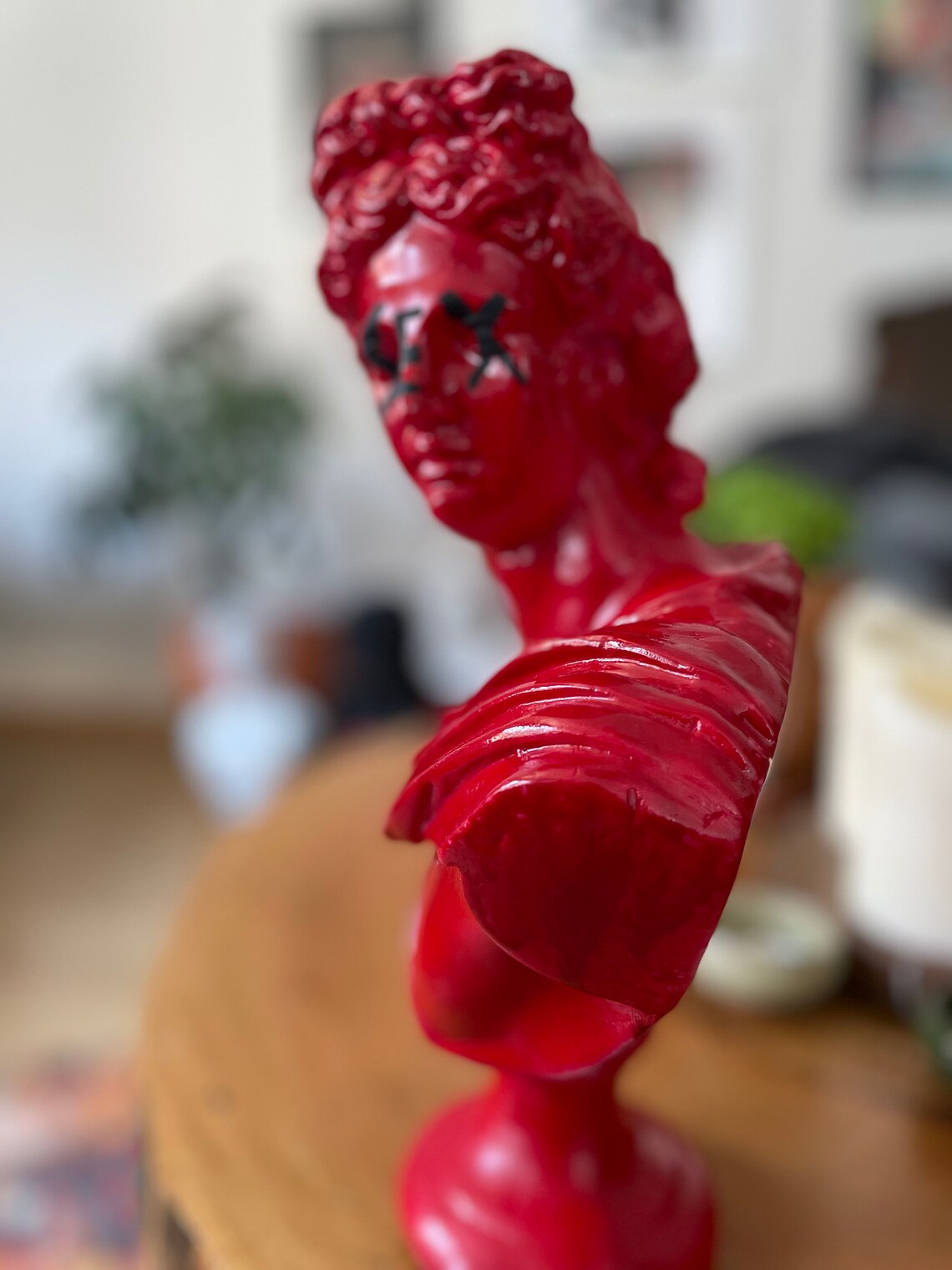 Large Apollo Sculpture Statue Apollo Bust Statue Red | Etsy