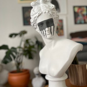 Large Helen Sculpture Statue, Helen Bust Statue,grey Mask Bust, Helen ...