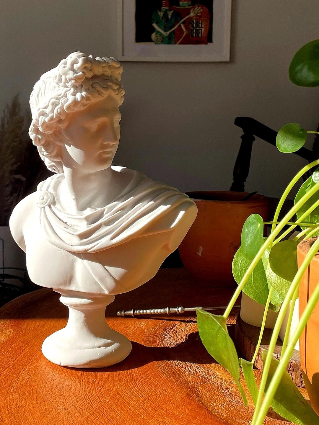 Large Apollo Sculpture Statue, Apollo Bust Statue, Bust, 13 Inches ...