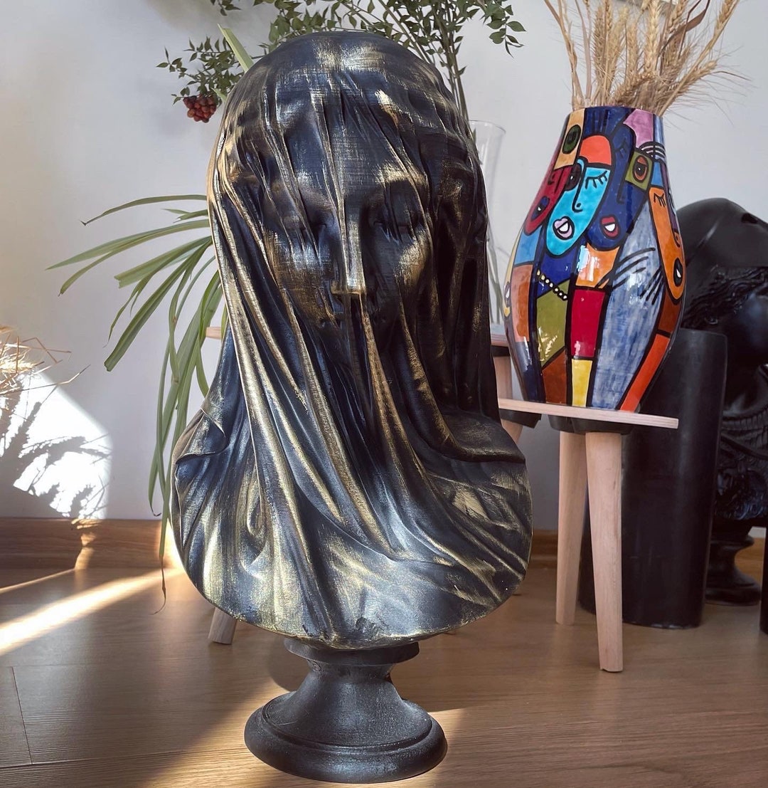 The Veiled Lady Statue 22 Inches ,virgin Lady Statue Sculpture,large ...