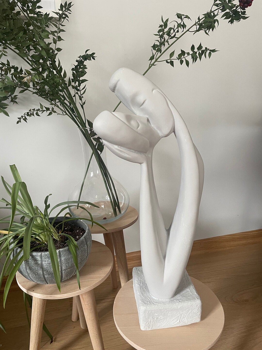 Large abstract Lover Statue Sculpture,18 Inches Sculpture,Home Decor ...