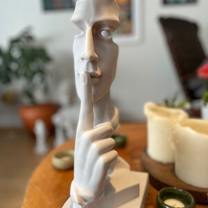 Large Silence Sculpture, Statue of Silence ,15 Inches Large Statue ...