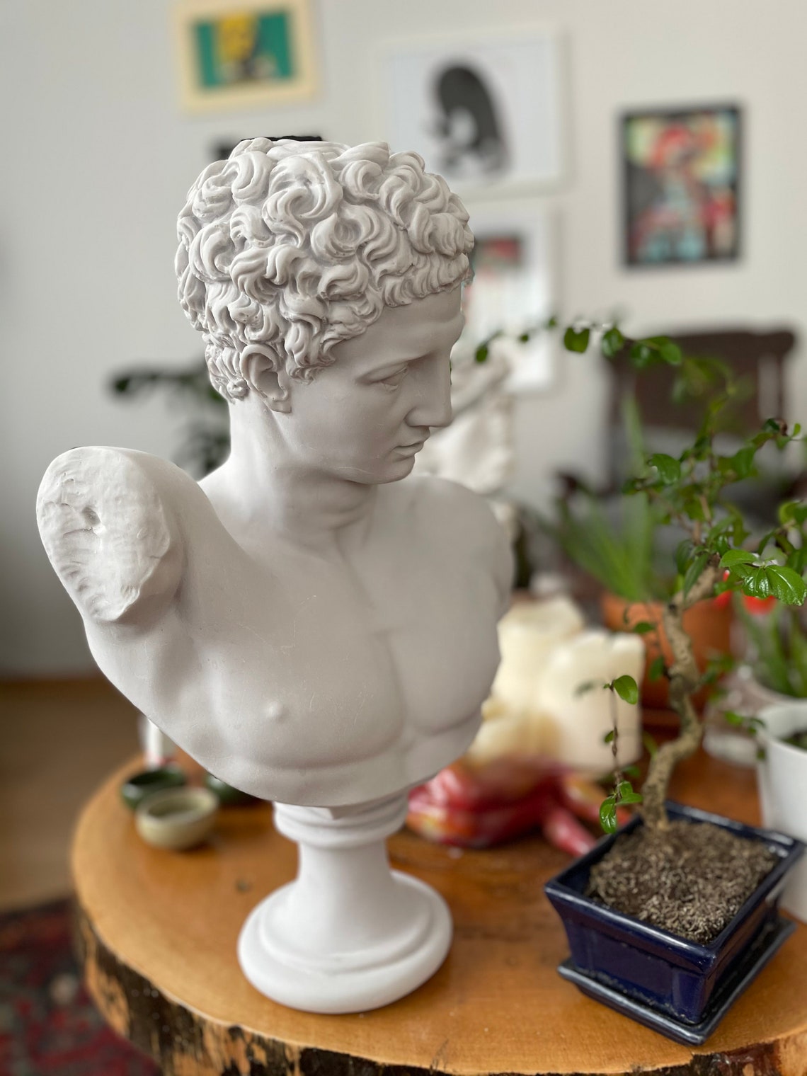 Large Hermes Statue 20 Inches Large Statue Hermes | Etsy