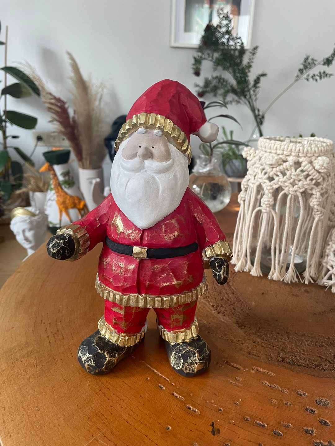 Santa Sculpture Statue, Santa Bust Statue, Bust,christmas Gift,new Year ...