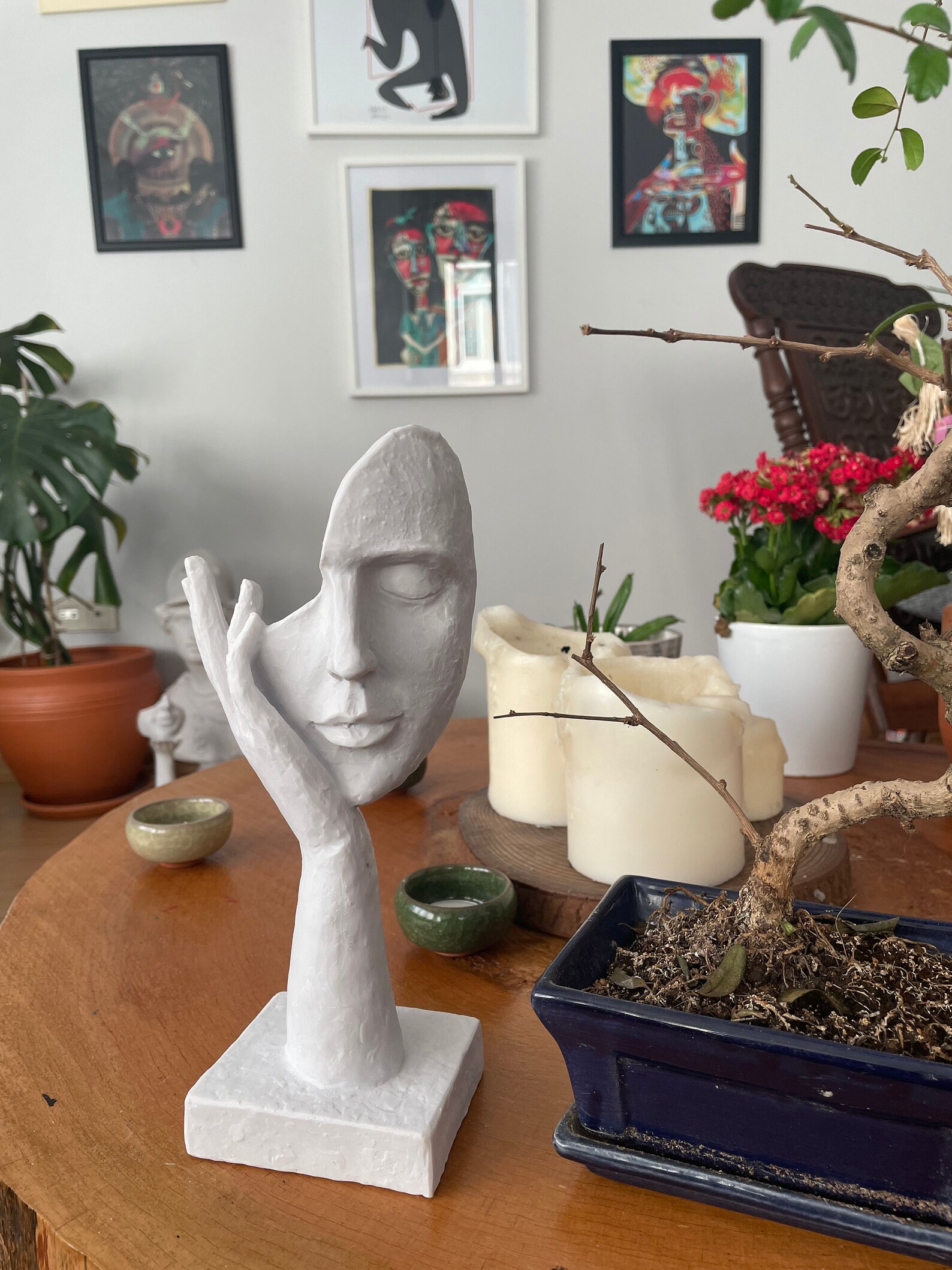 Mask Sculpture Statue10 Incheshousewarming Giftscreative - Etsy