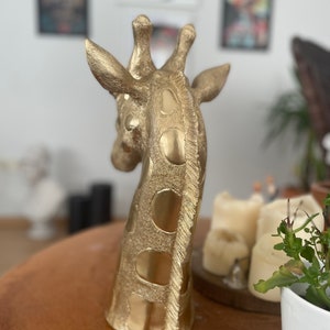 Large Giraffe Statue Sculpture,gold Giraffe Sculpture ,16 Inches ,41 Cm ...