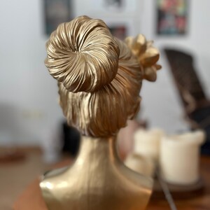 Large Golden Women Statue Sculpture, Home Decoration, Handmade ...