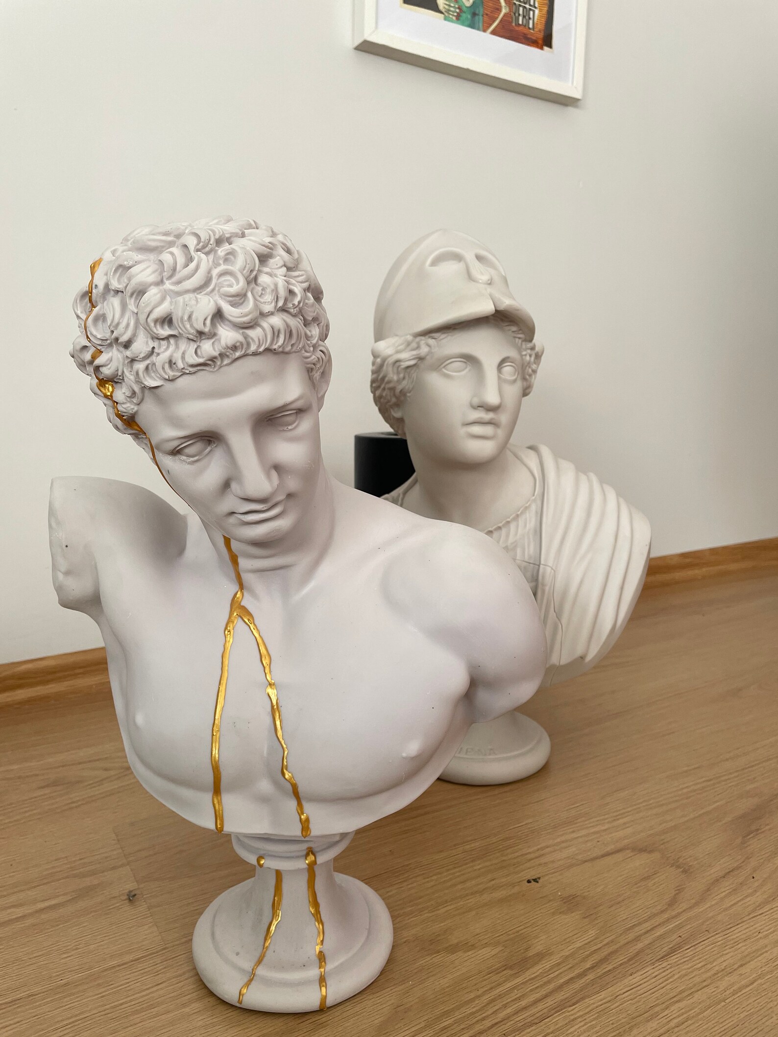 Large Hermes Statue 20 Inches Gold StripsLarge Statue | Etsy