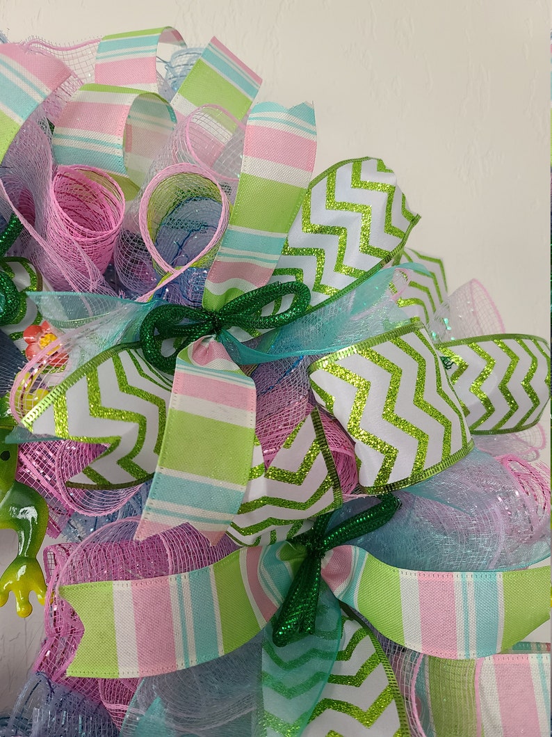 Spring Deco Mesh Wreath - Etsy