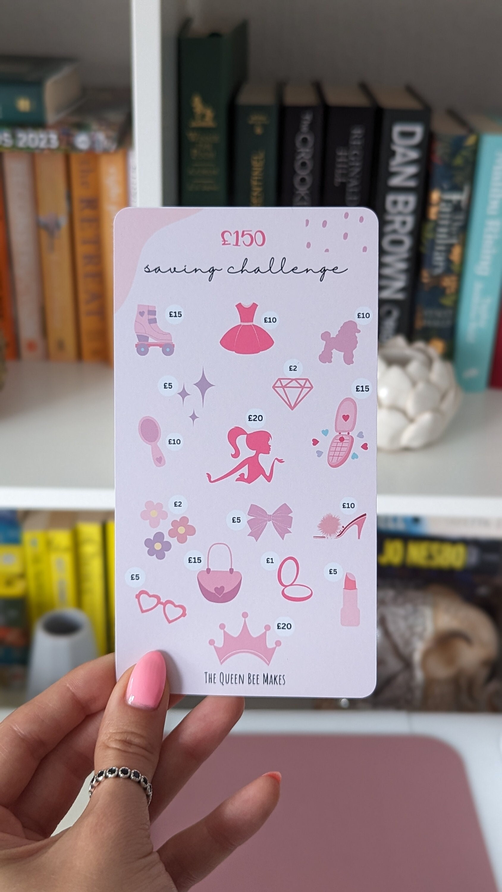 150 Pounds Pink Money Saving Challenge - Etsy UK