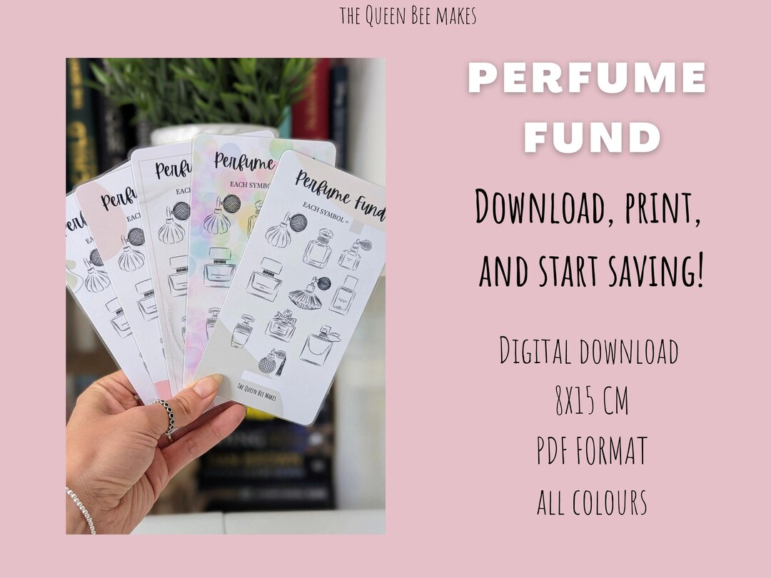 Printable Perfume Fund - Etsy