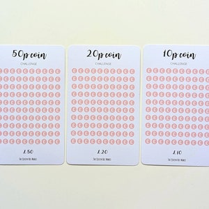 Coin Saving Jar / 10p, 20p, 50p Challenge - Etsy UK