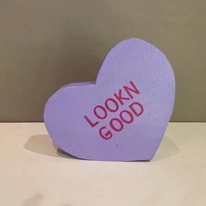 Large Conversation Hearts, Candy Hearts, Photo Booth Props, Heart ...