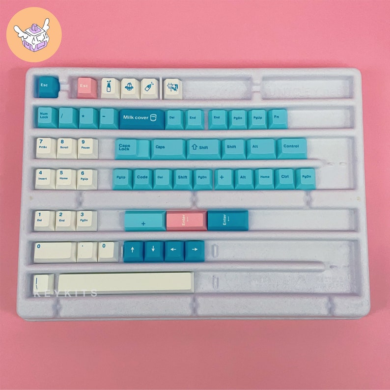 Milk Keycap Set 140 Piece Cherry Profile PBT Subdye - Etsy