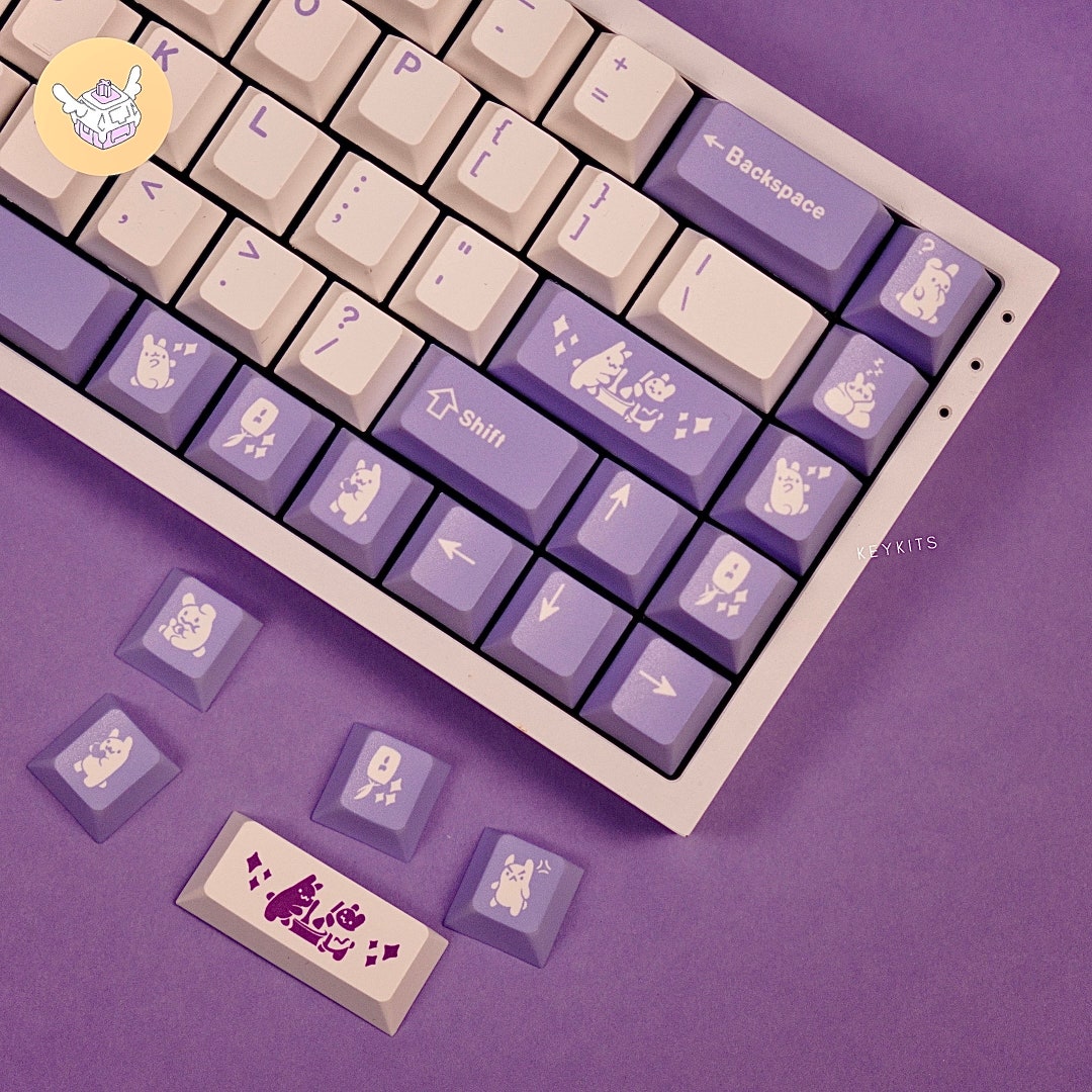 Twilight Rabbit Keycap Set 135 Piece Cherry Profile PBT Subdye - Etsy