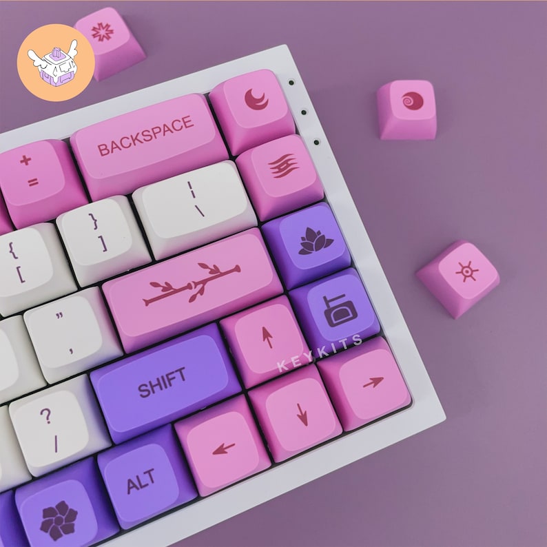 Hana Creamy Sakura Keycap Set 134 Piece XDA Profile PBT - Etsy