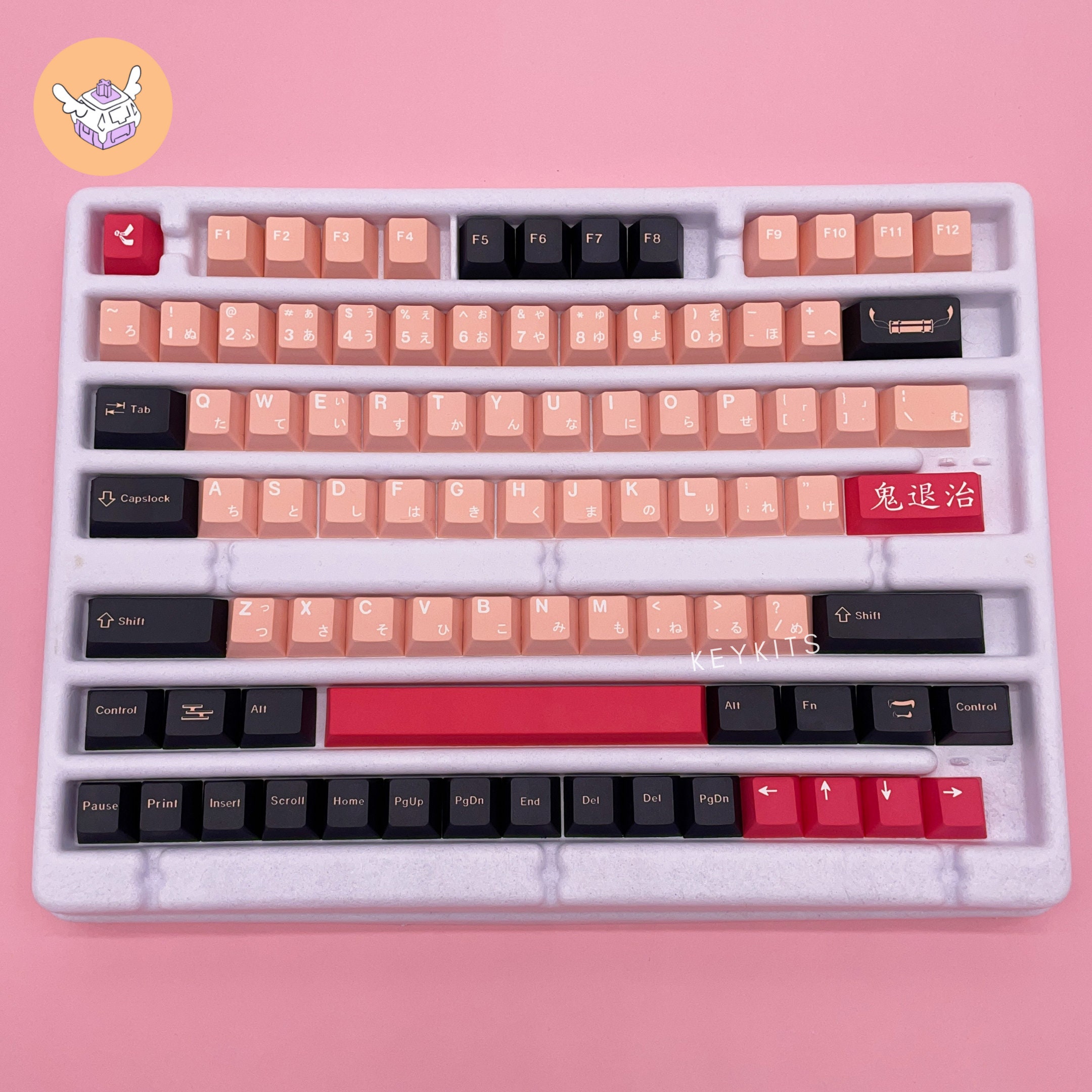 Demon Girl Themed Keycap Set 129 Piece Cherry Profile PBT - Etsy