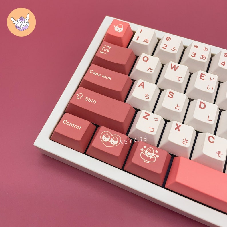 Strawberry Mochi Daifuku Keycap Set 129 Piece Cherry Profile - Etsy