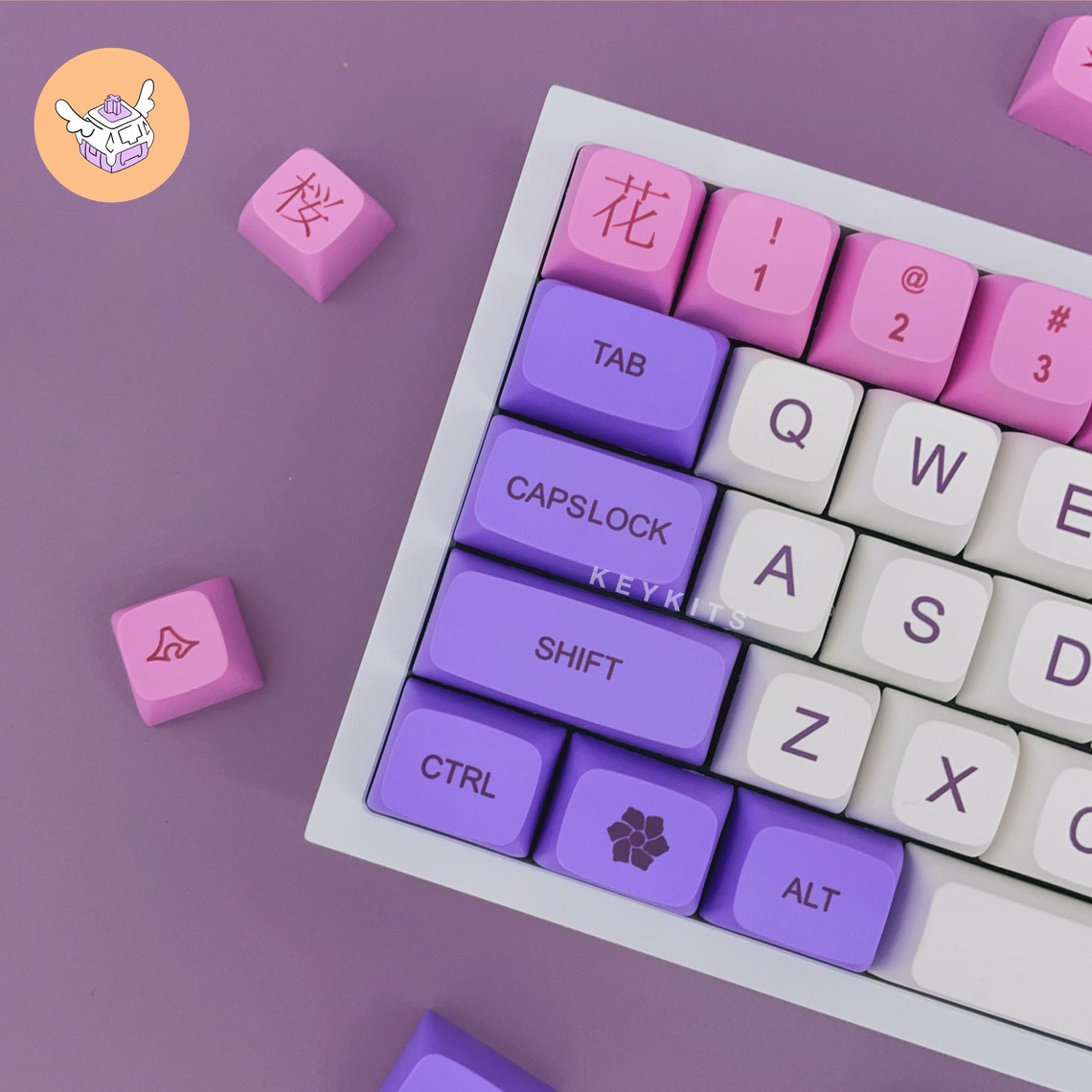 Hana Creamy Sakura Keycap Set 134 Piece XDA Profile PBT - Etsy