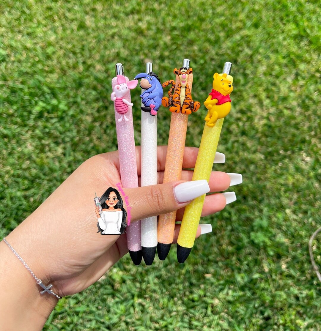 Winnie the Pooh Glitter Pens - Etsy
