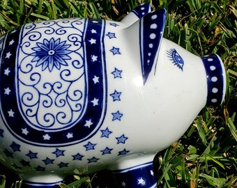 Delft Pig - Etsy