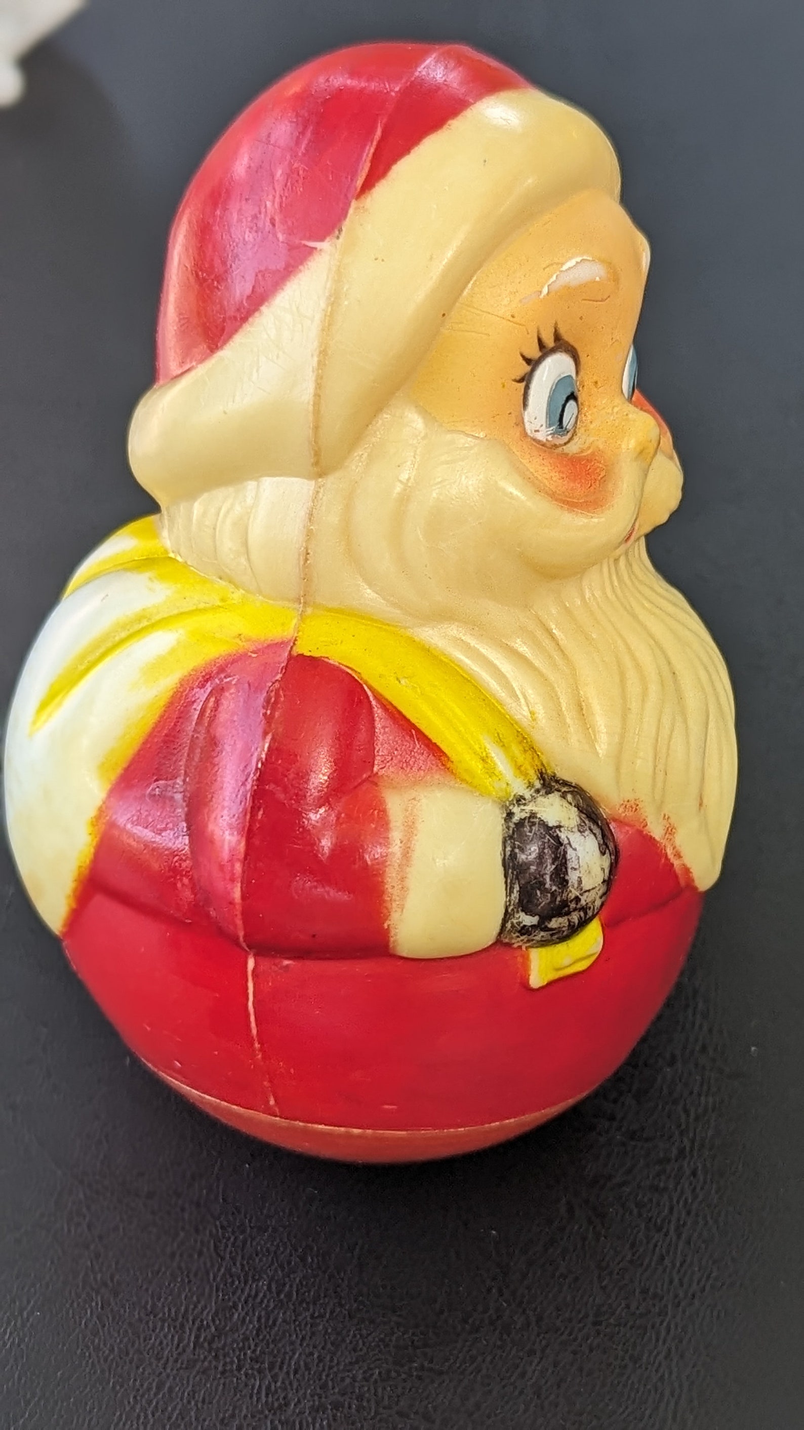 Vintage Musical Roly Poly Santa, Retro Christmas Decor, Holiday ...