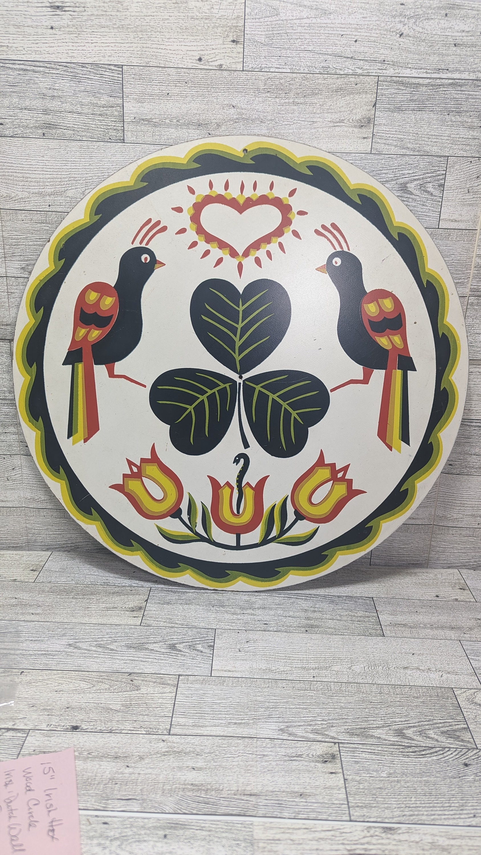 Vintage Irish Hex Good Luck Wall Decor, Antique Home Charm, Traditional ...