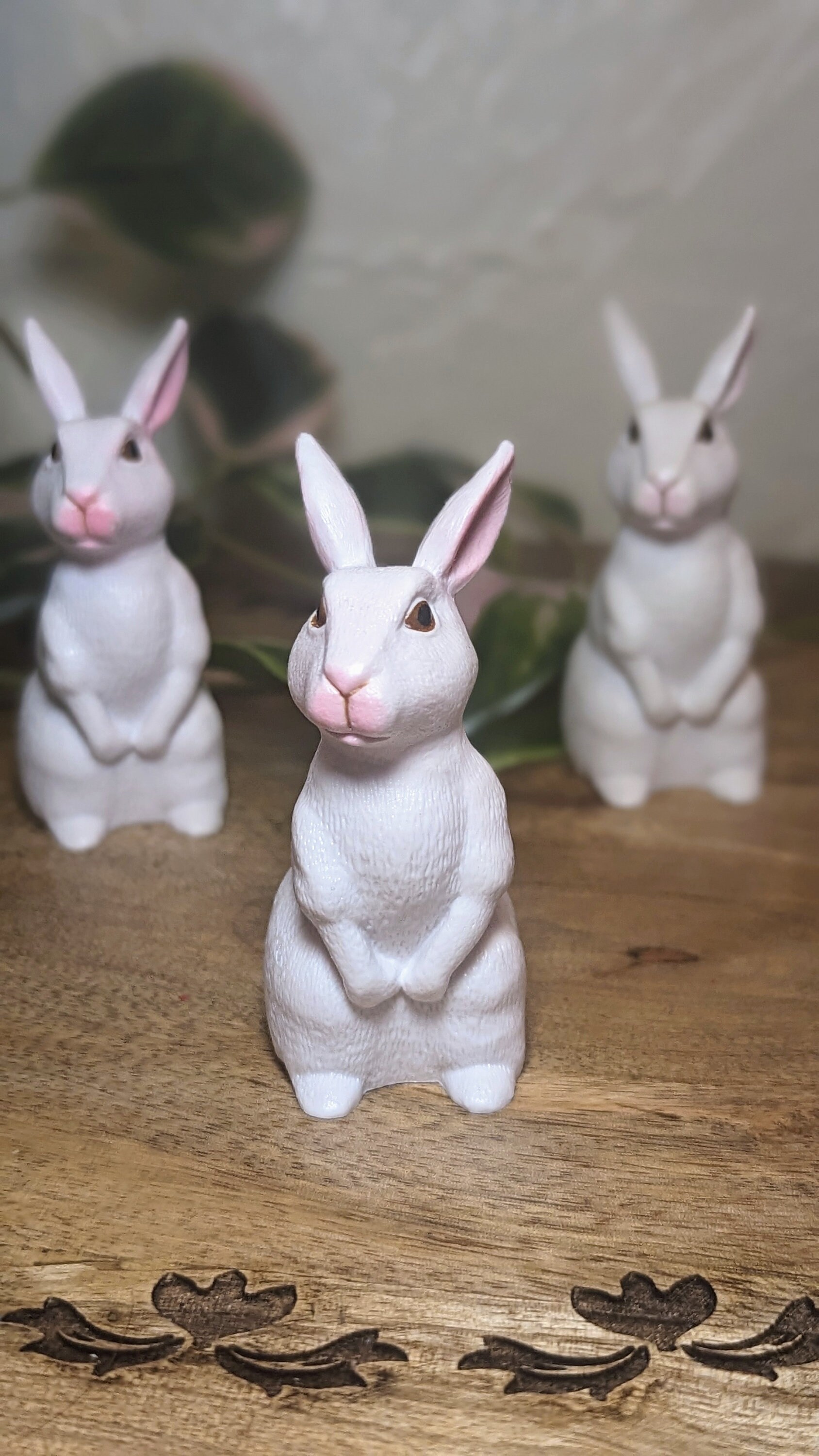 Terra by Battat Farm Animals White Rabbit Figurines Set of 3 - Etsy