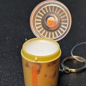Dunkin Donuts Flavored Lip Balm Key Chain New, Dunkin Iced Coffee ...