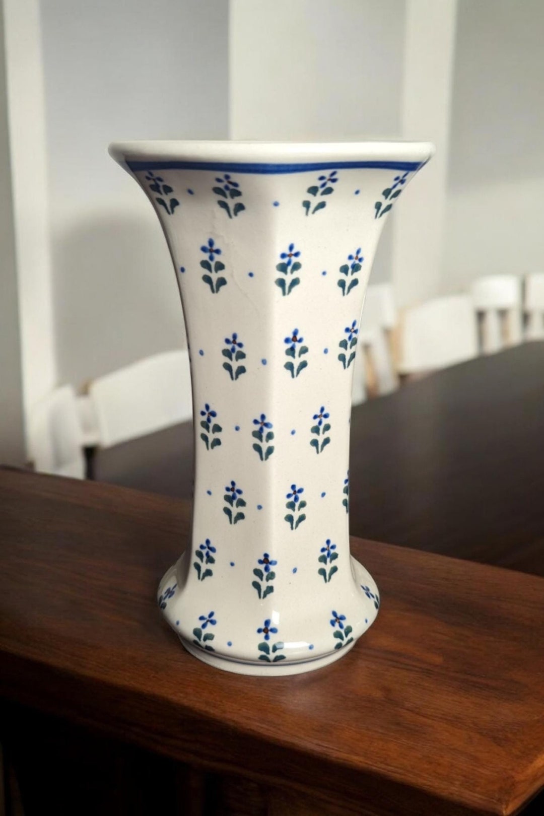 Vase Hand Painted Ceramika Artsy-yczna Made in Poland Vase Polish ...
