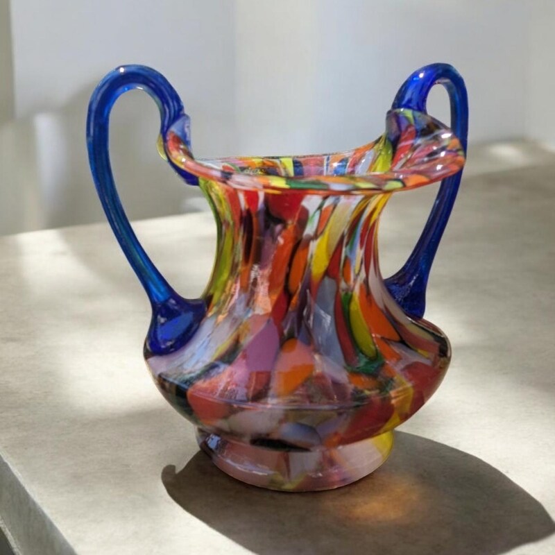 Color Glass Vase - Etsy