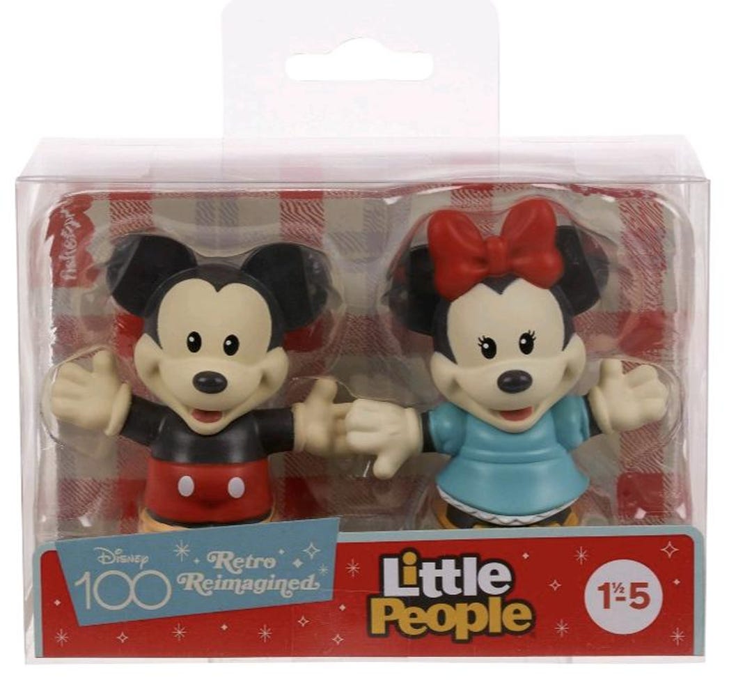 Fisher-price Little People Disney100 Retro Reimagined Mickey and Minnie ...