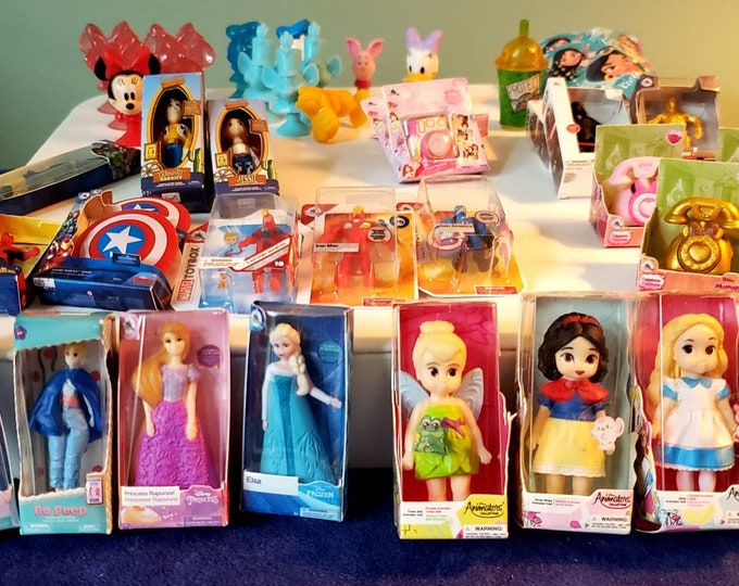 60 Pieces Disney Store Mini Brands and Disney Best Buddies Micro Popz ...