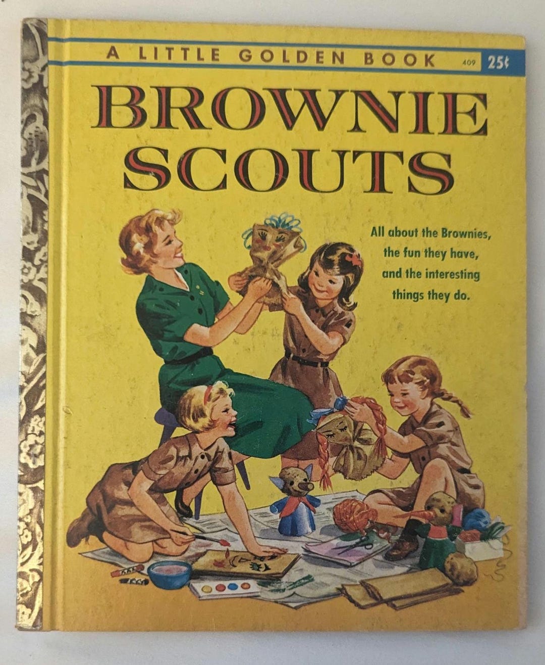 A Little Golden Book 1st Printing Edition "a" Brownie Scouts Girl 1961 ...