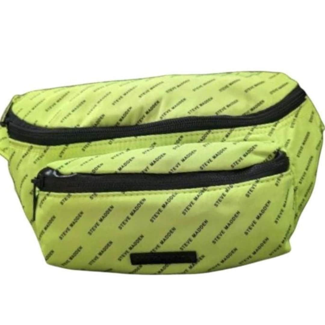 Steve Madden Neon Yellow Fanny Pack, Waist Bag, Neon Pack, Yellow Fanny ...