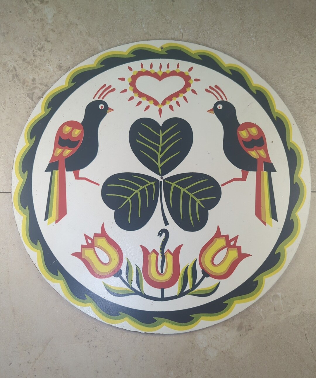 Vintage Irish Hex Good Luck Wall Decor, Antique Home Charm, Traditional ...