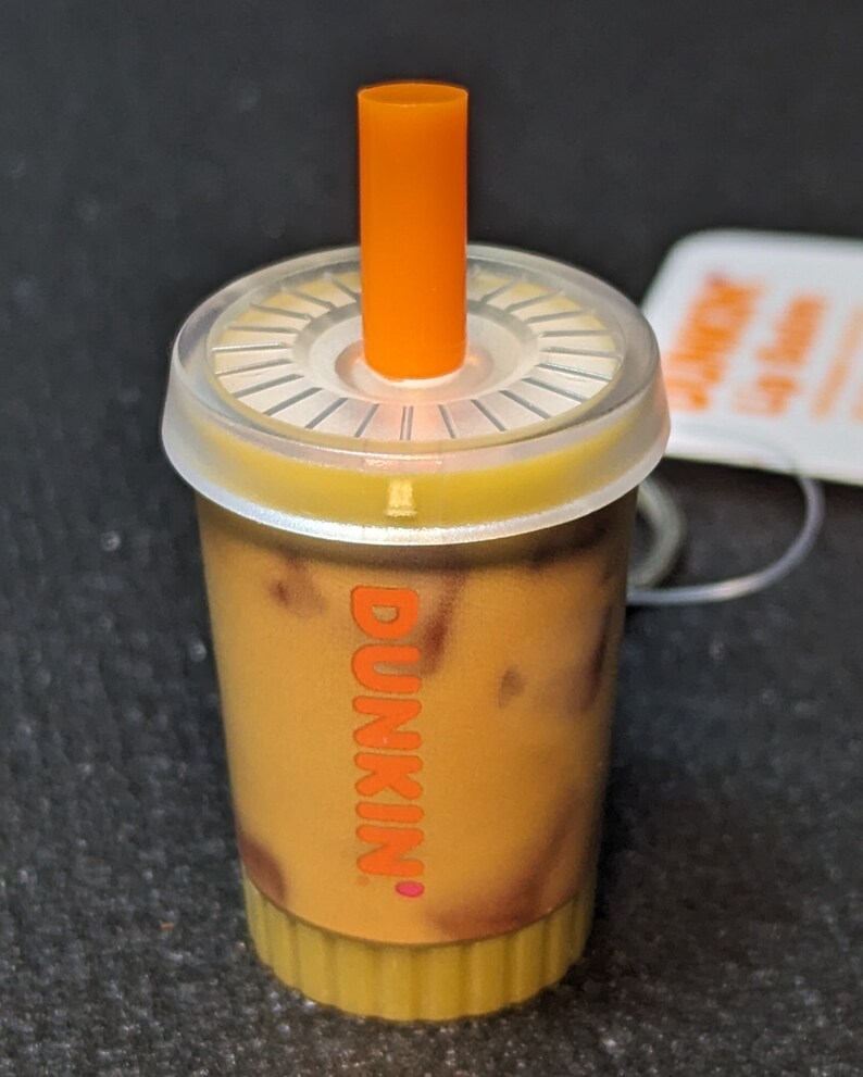 Dunkin Donuts Flavored Lip Balm Key Chain New, Dunkin Iced Coffee ...
