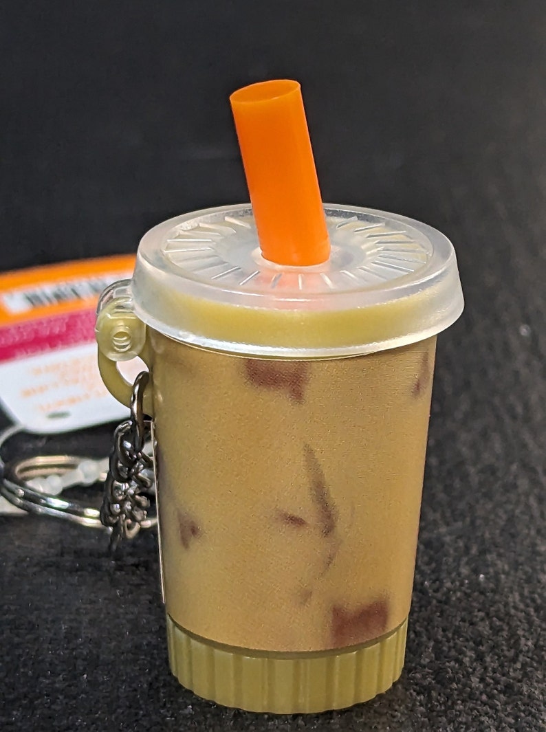 Dunkin Donuts Flavored Lip Balm Key Chain New, Dunkin Iced Coffee ...